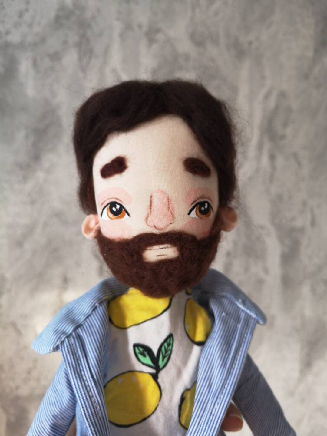 Textile Male Doll Gift for Him Cloth Man Doll Gift for - Etsy