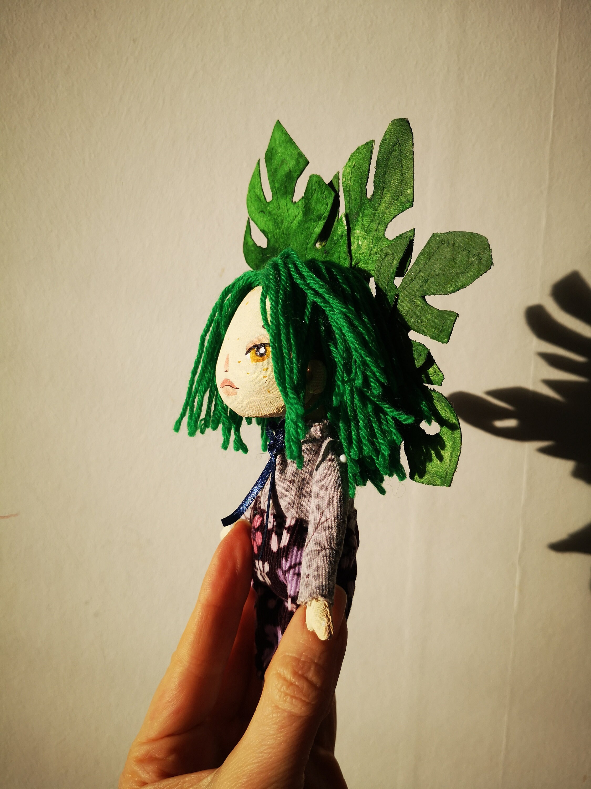 Monstera Doll,plant Succulent Toy, Flower Lover Gift,fake Tropical Palm ...