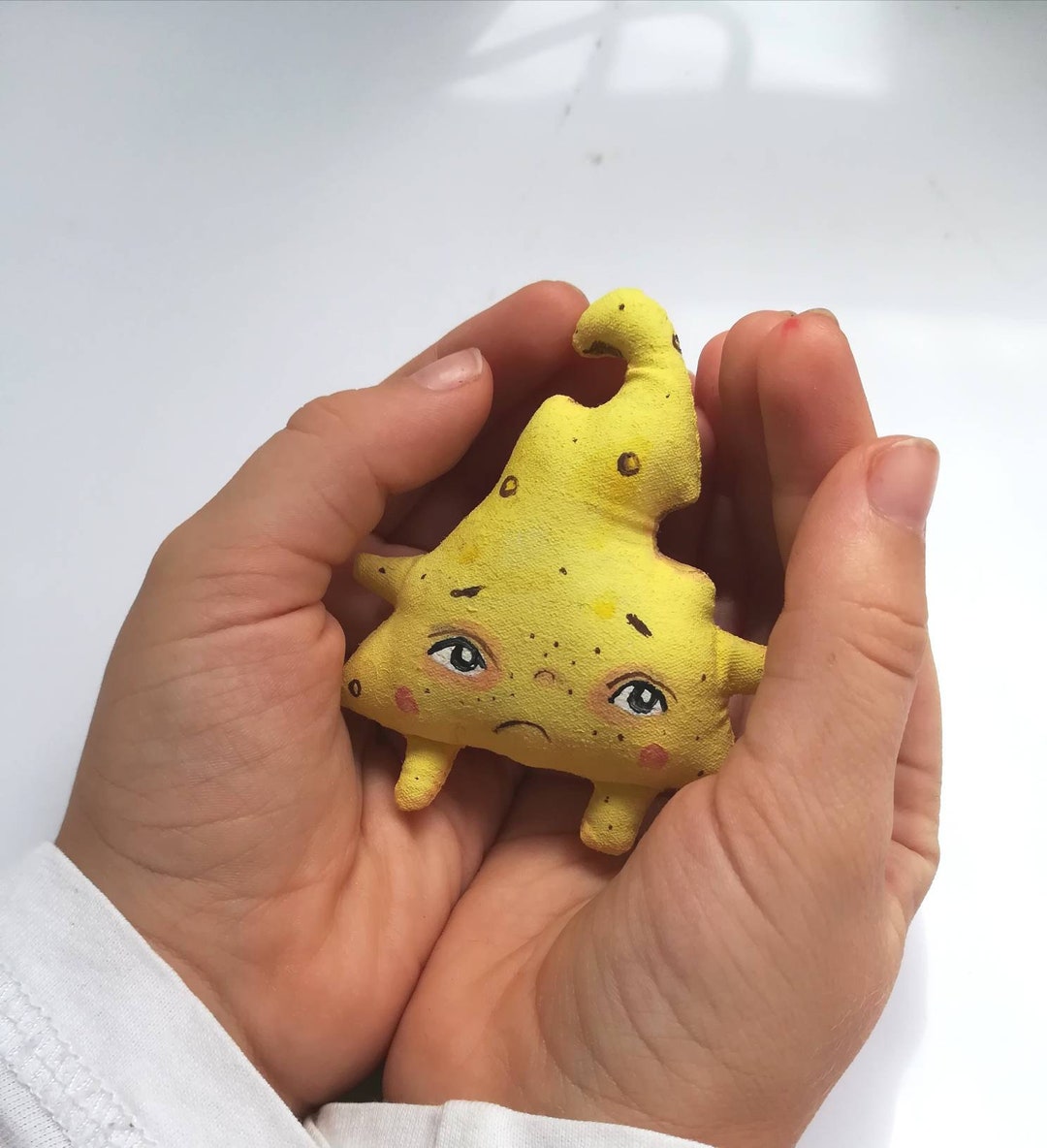 Tiny Piece of Cheese Textile Brooch, Cute Cartoon Cheese Toy, Funny ...