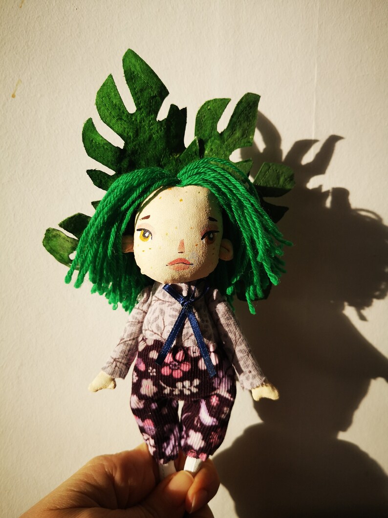 Monstera Doll,plant Succulent Toy, Flower Lover Gift,fake Tropical Palm ...