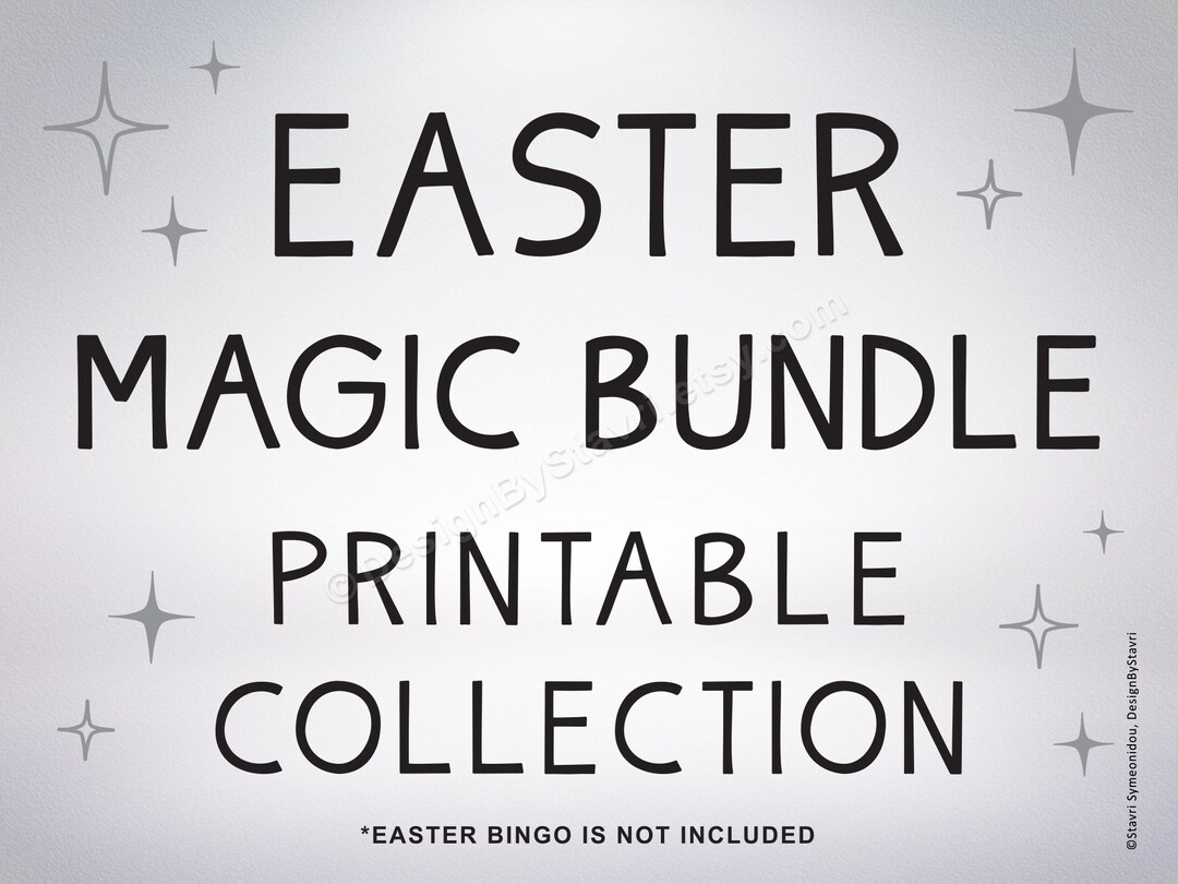 Easter Magic Bundle Printable Collection Easter Coloring Pages Easter ...