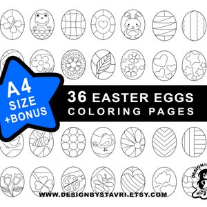 Easter Magic Bundle Printable Collection Easter Coloring Pages Easter ...