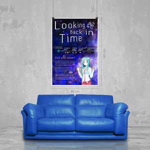 Universe Infographic Silk Poster "looking Back in Time I", 80x120cm - Etsy