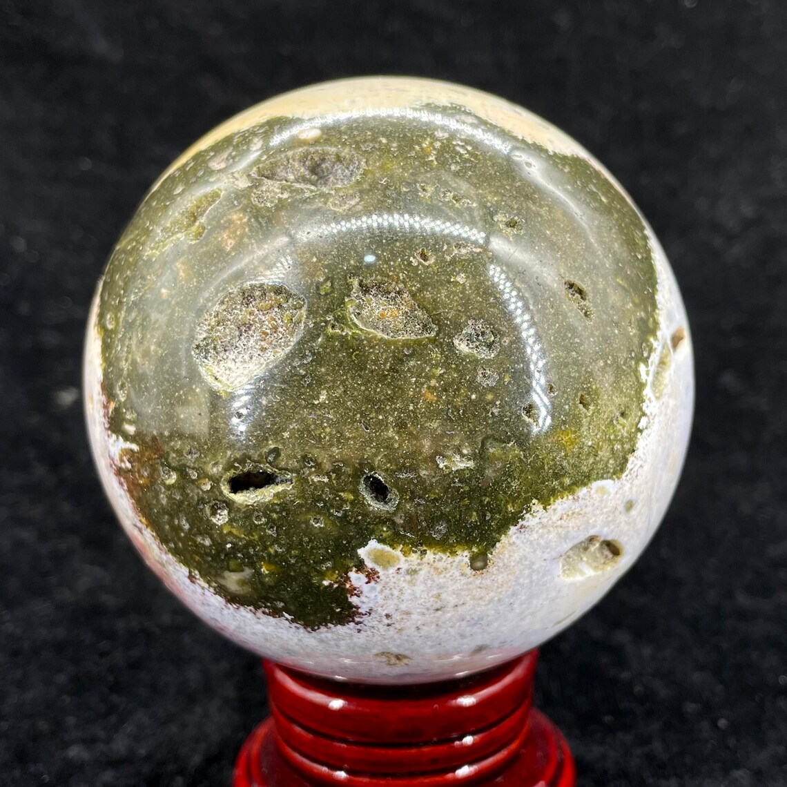 Rare/high-quality Green Sea Jade Sphere/natural Sea Jade Geode - Etsy