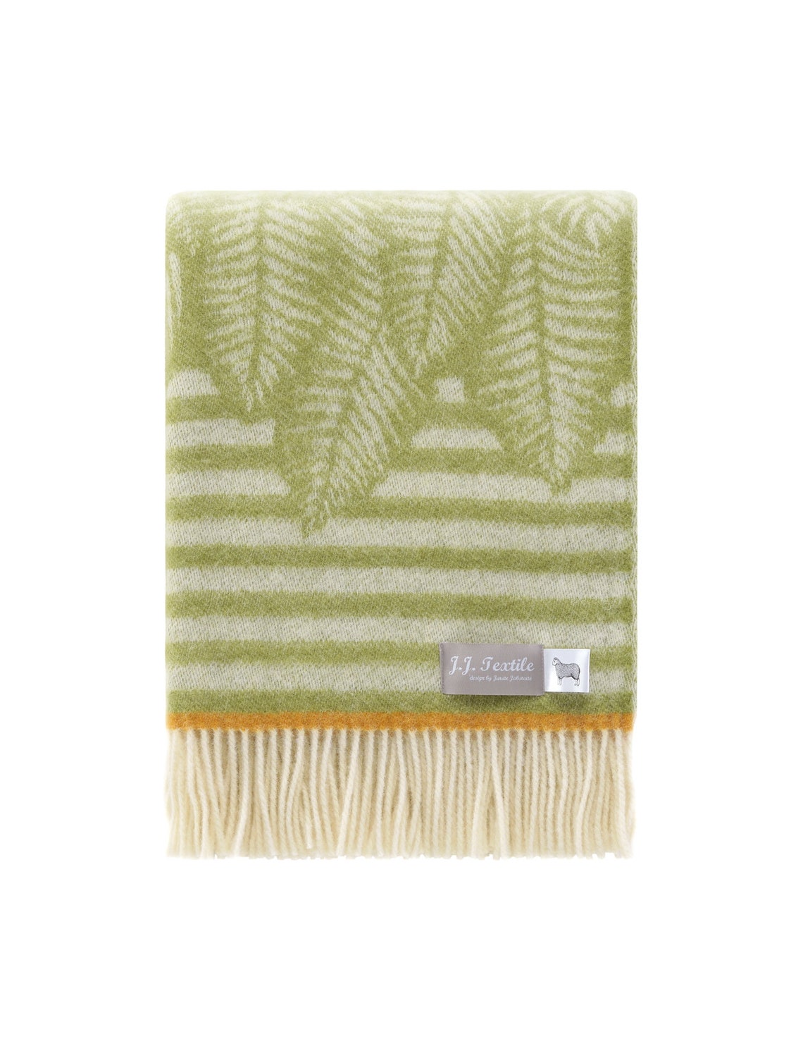 Green Stripe Fern Wool Throw in Evergreen/ Leaf Theme Great to - Etsy UK