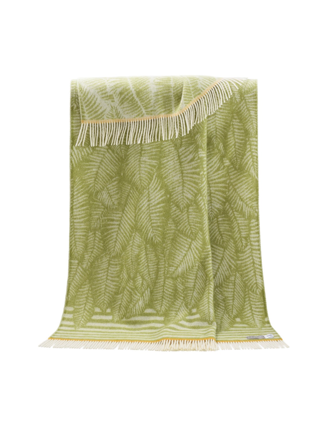 Green Stripe Fern Wool Throw in Evergreen/ Leaf Theme Great to - Etsy UK