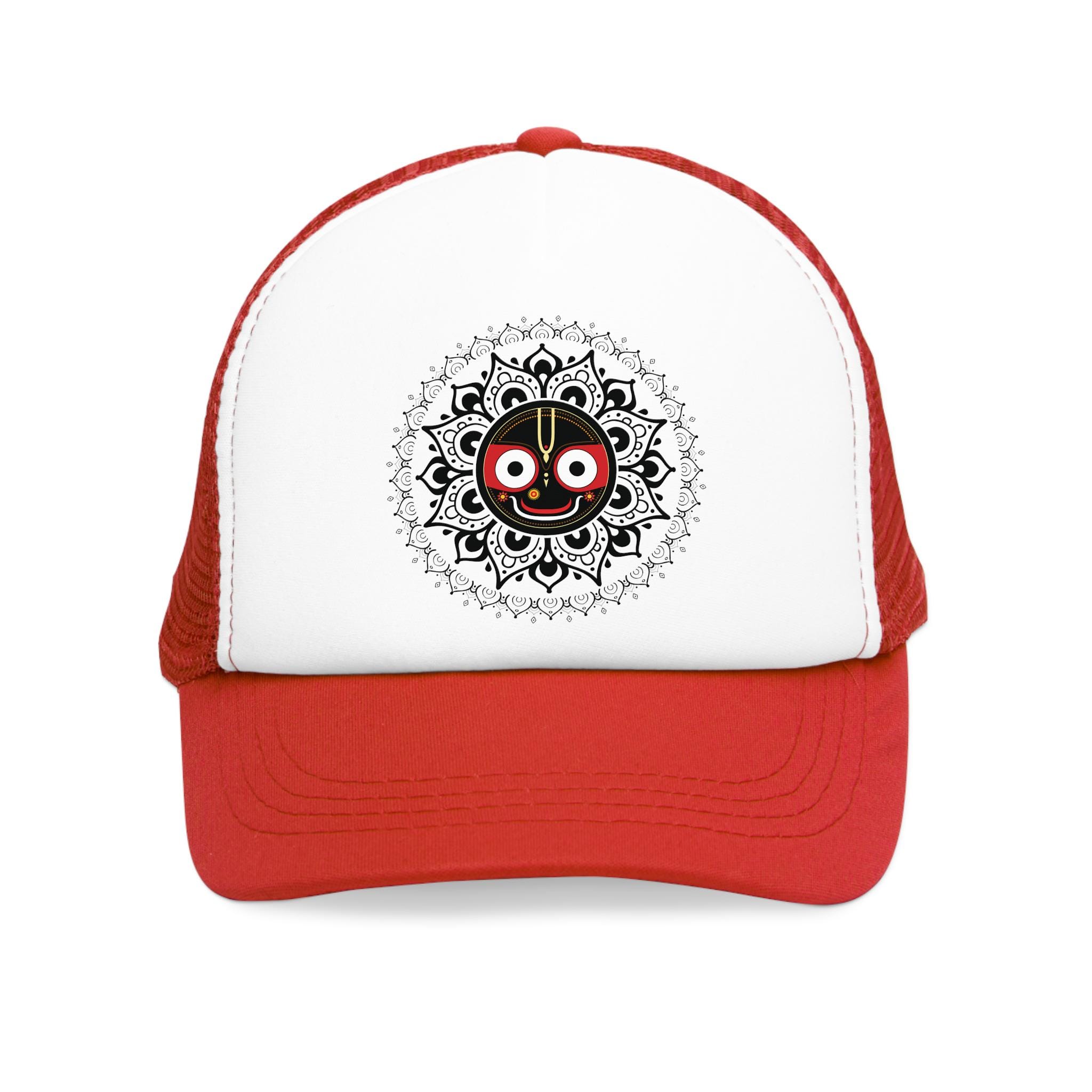 Krishna Jagannatha Mesh Cap, Indian God Hat, Religious Snapback, Hindu ...