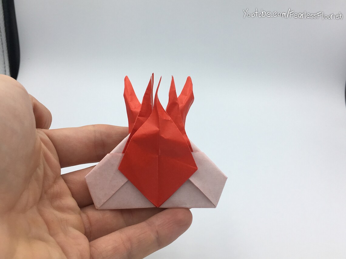 Origami Fire Badge - Etsy