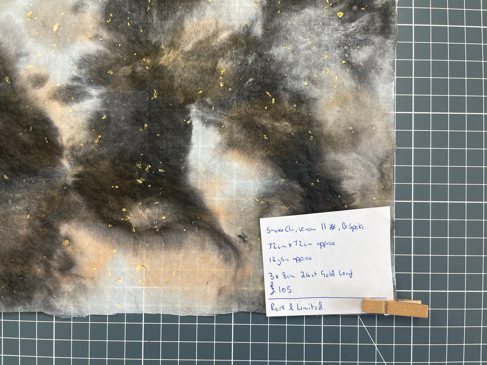 Smokechi, Bespoke Origami Paper - Gold Leaf Smoke - Etsy