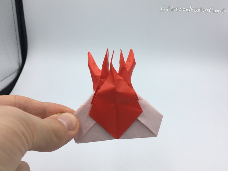 Origami Fire Badge - Etsy