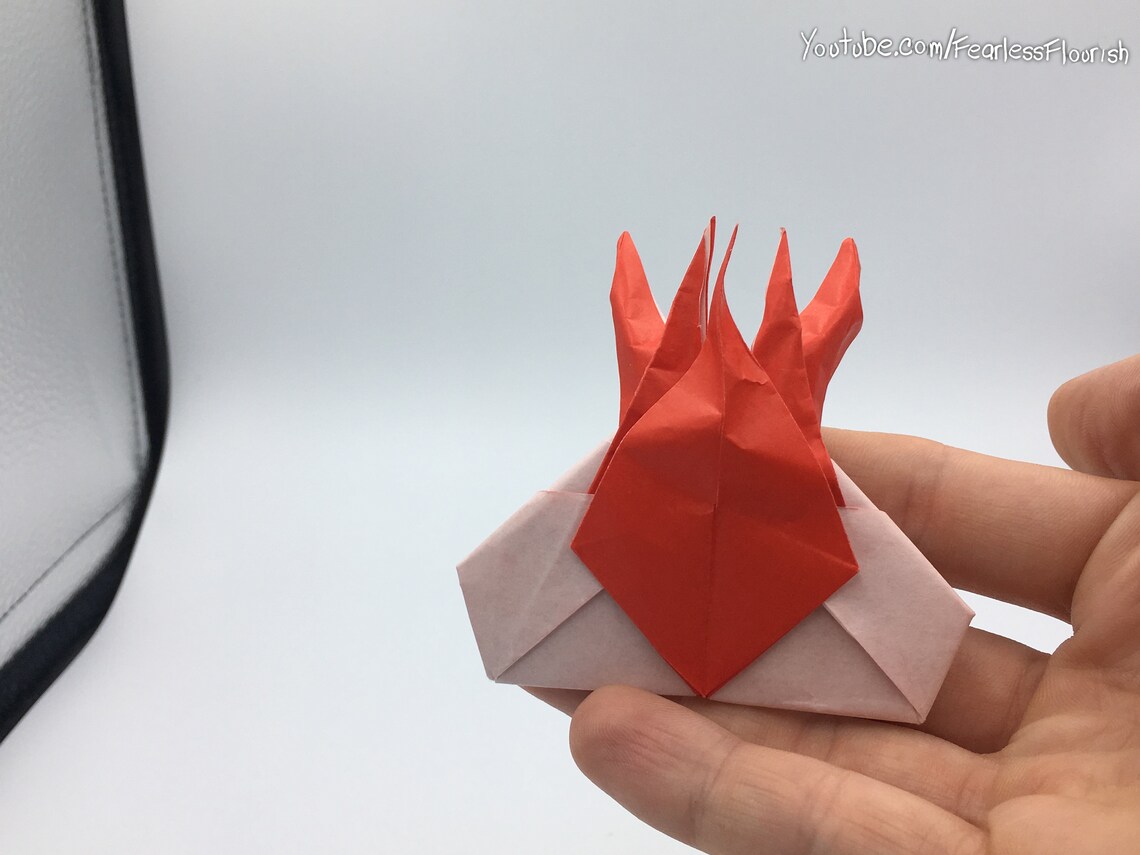 Origami Fire Badge - Etsy