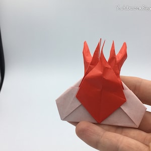 Origami Fire Badge - Etsy