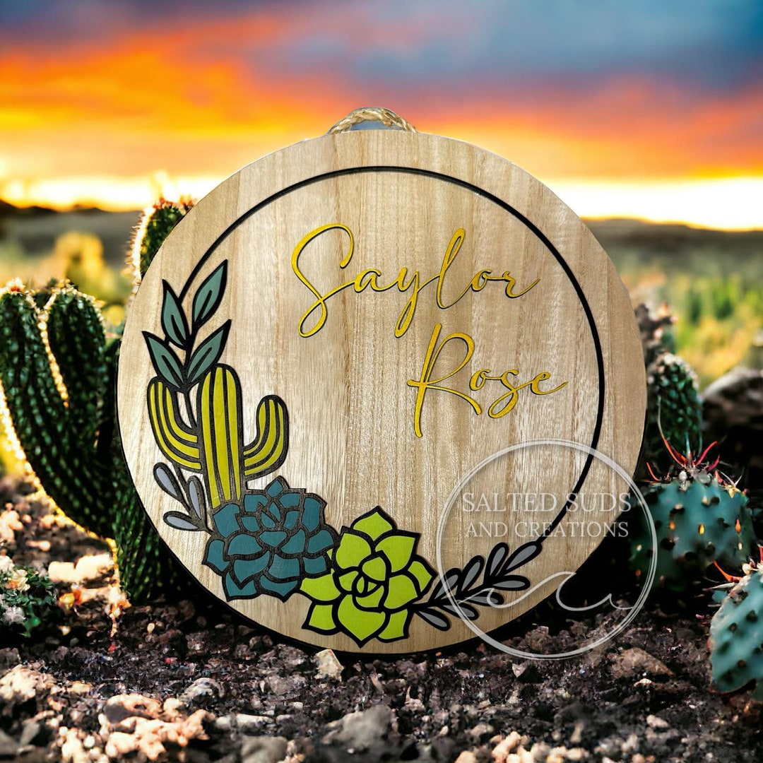 Succulent Sign - Desert Sign - Desert Chic Sign - Cactus Sign - Gift - Etsy