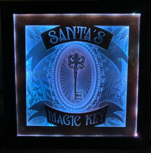Santa's Magic Key LED Lighted Box Magic Key Christmas - Etsy