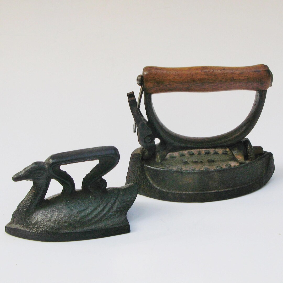 Two Small Antique Toy Sad Irons - Etsy
