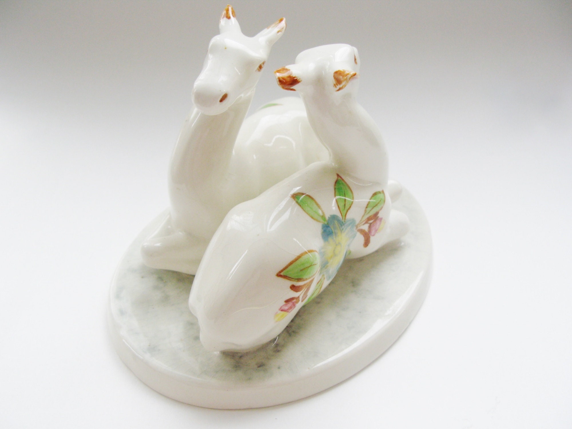 Goldscheider Myott Figurine Of Two Deer Art Deco Gazelle | Etsy