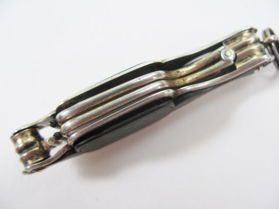 Antique Lorgnette Spectacles Folding Tortoise Shell Gem