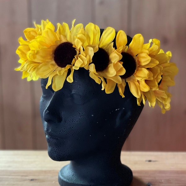 Sunflower Crown - Etsy