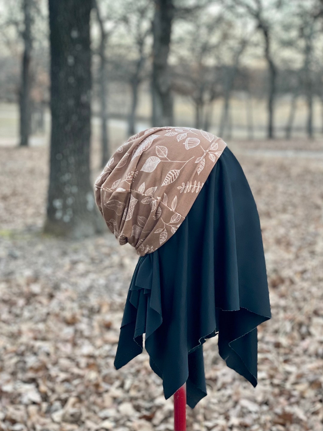 SUPER Soft Nature Themed Slouch Beanie, Brown Acorn Beanie - Etsy