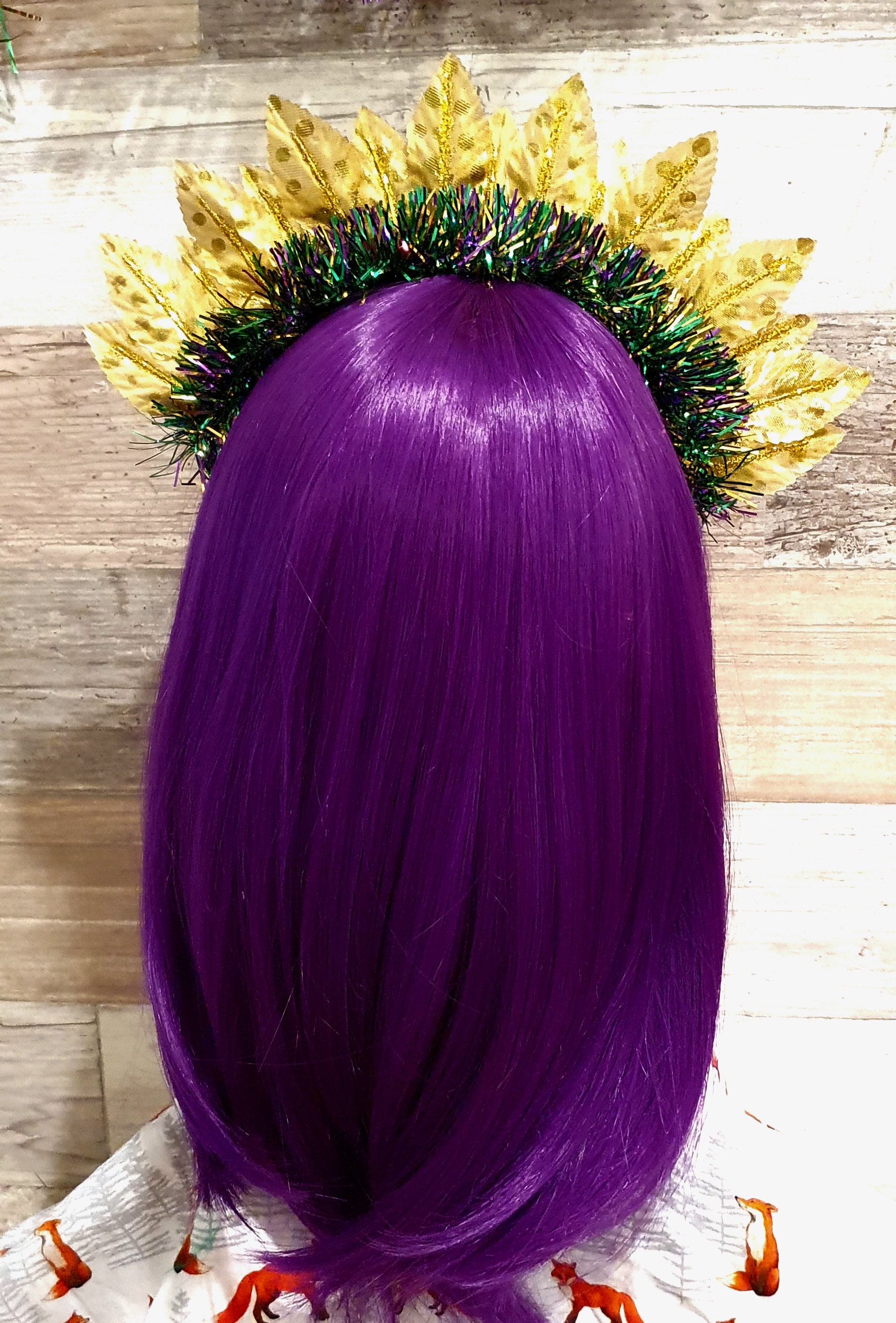 Neutral Ground Side Mardi Gras Crown - Etsy