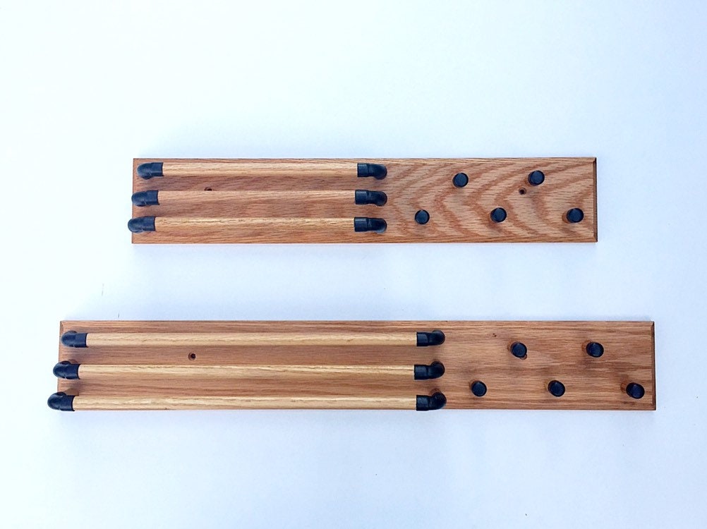 Natural Wood Belt and Tie Rack Wooden Clothing Organizer - Etsy