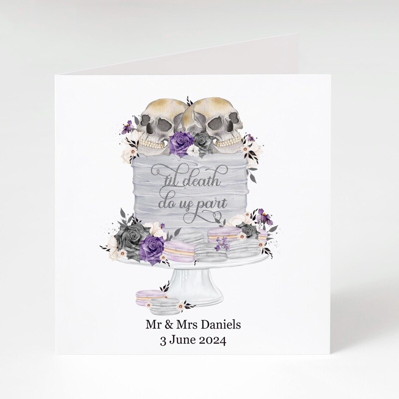 Gothic Wedding Card - Etsy UK