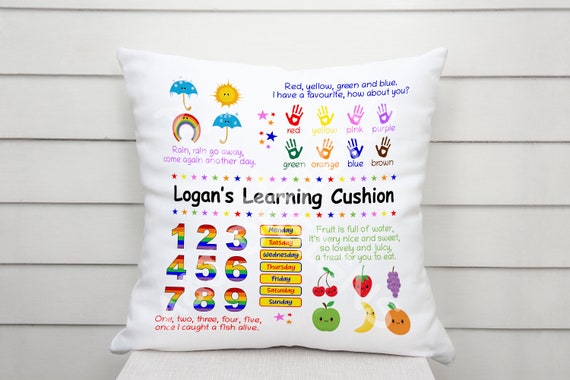 Personalised Learning Cushion 3 options | Etsy