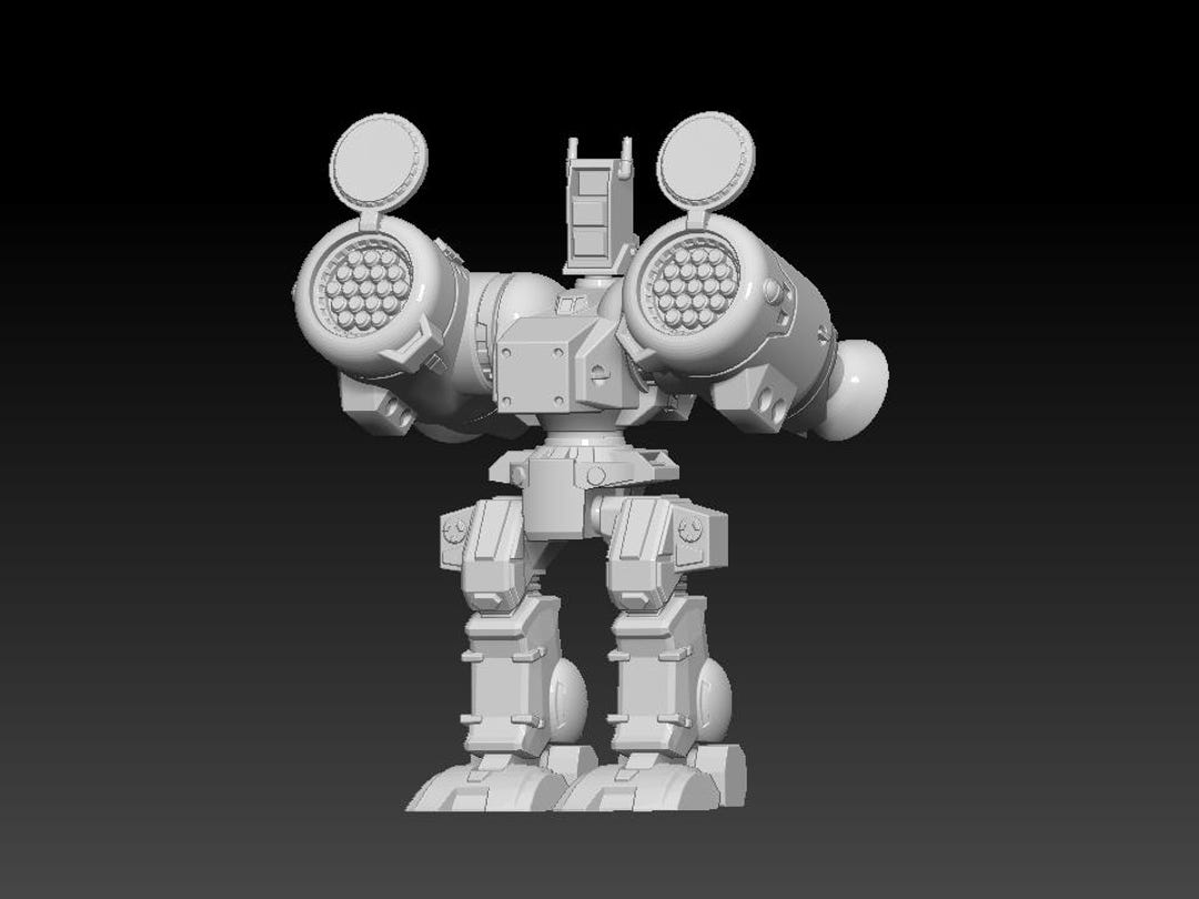 Longbow Mech - Battletech Scale Retro Style - Etsy