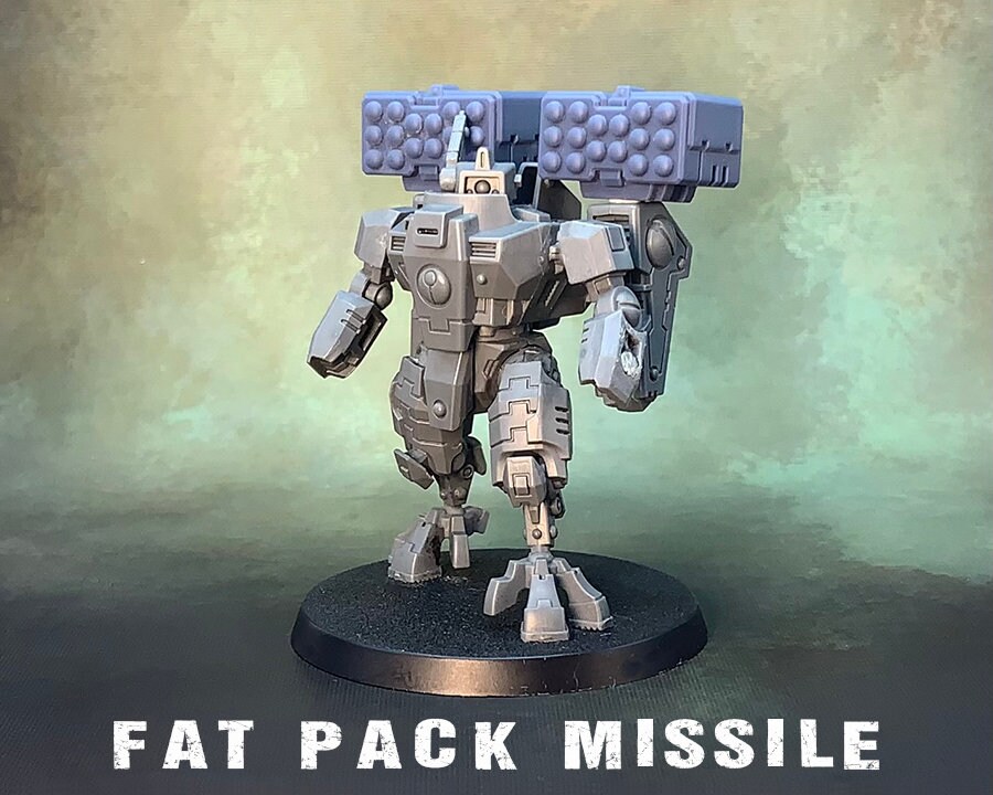 Fat Pack Missile Launcher (set of 3) - Compatible W 40k Tau Crisis Suit ...