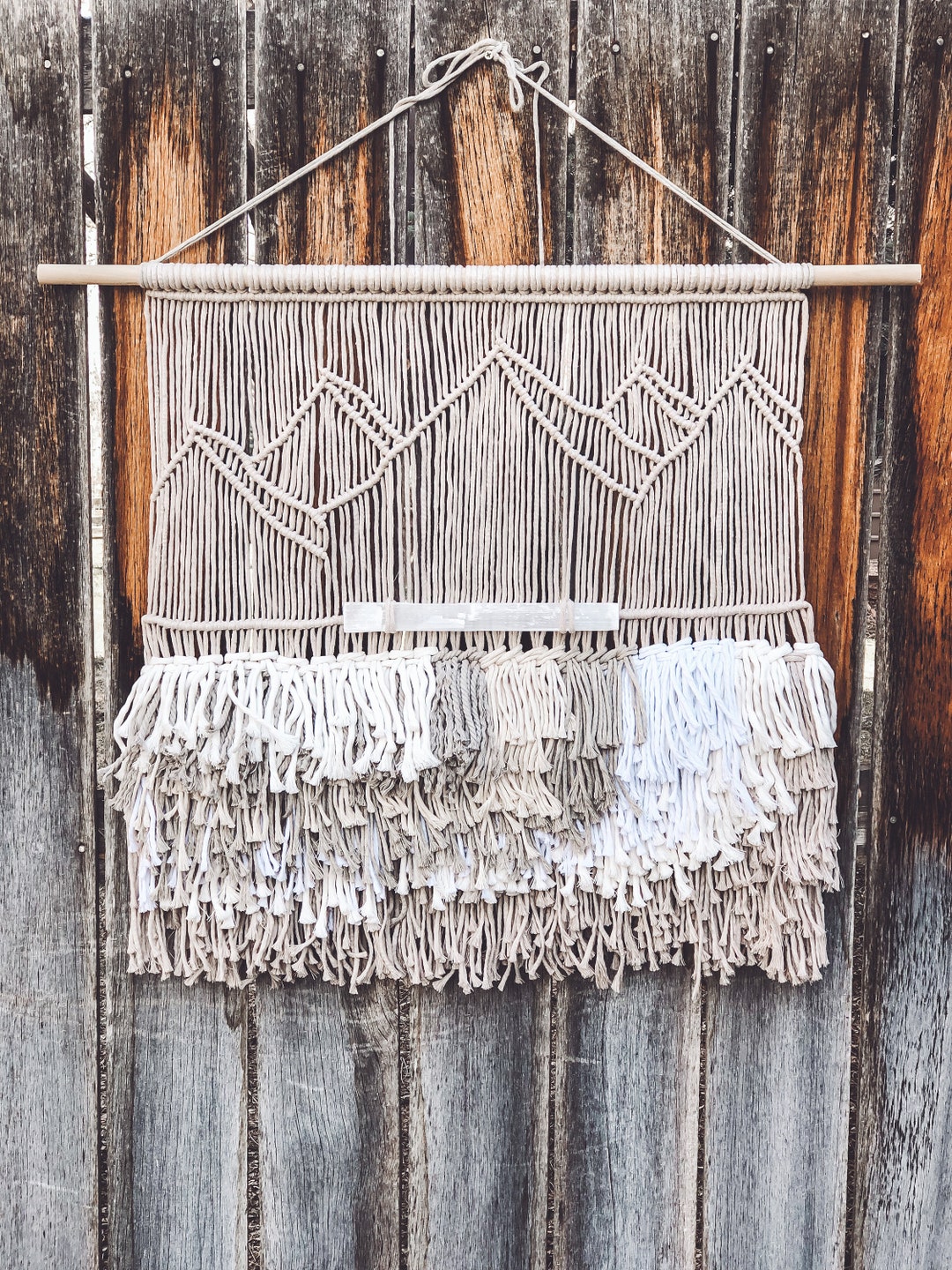 Mountain Macrame Macraweave Mountainscape Mountain Wall Art - Etsy