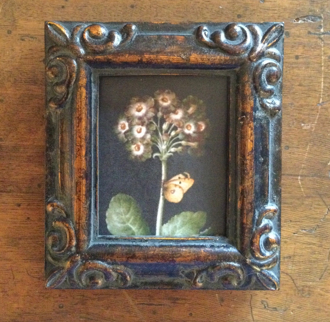 HAND PAINTED MINIATURE on a Canvas Print of Vintage Painting - Etsy