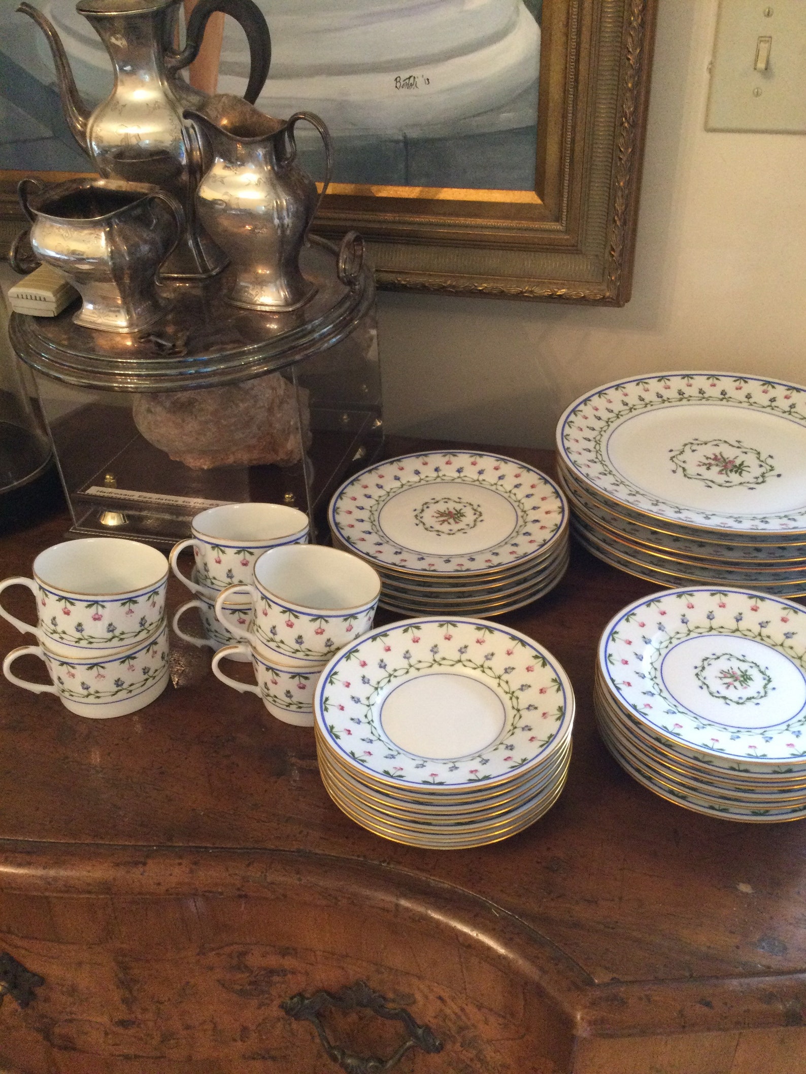6 COMPLETE SET of LEFAYETTE by Ceralene Fine Bone China. - Etsy