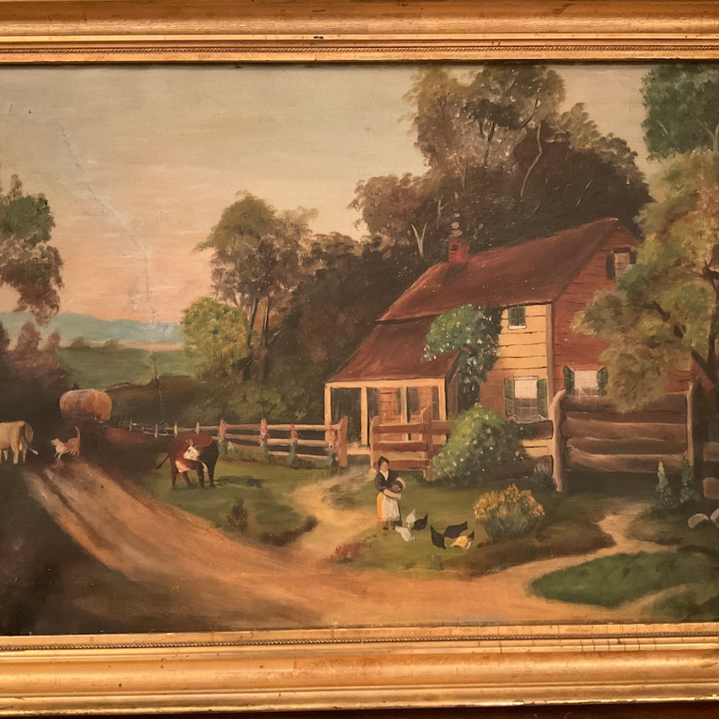 Primitive Painting - Etsy