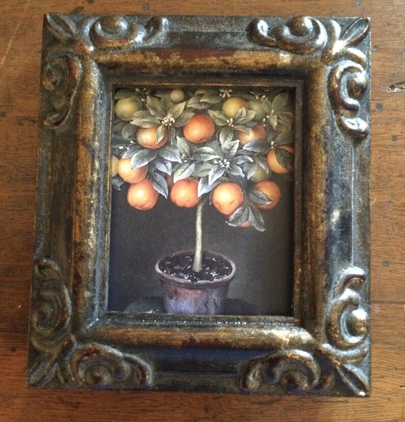 HAND PAINTED MINIATURE on a Canvas Print of Vintage Painting - Etsy