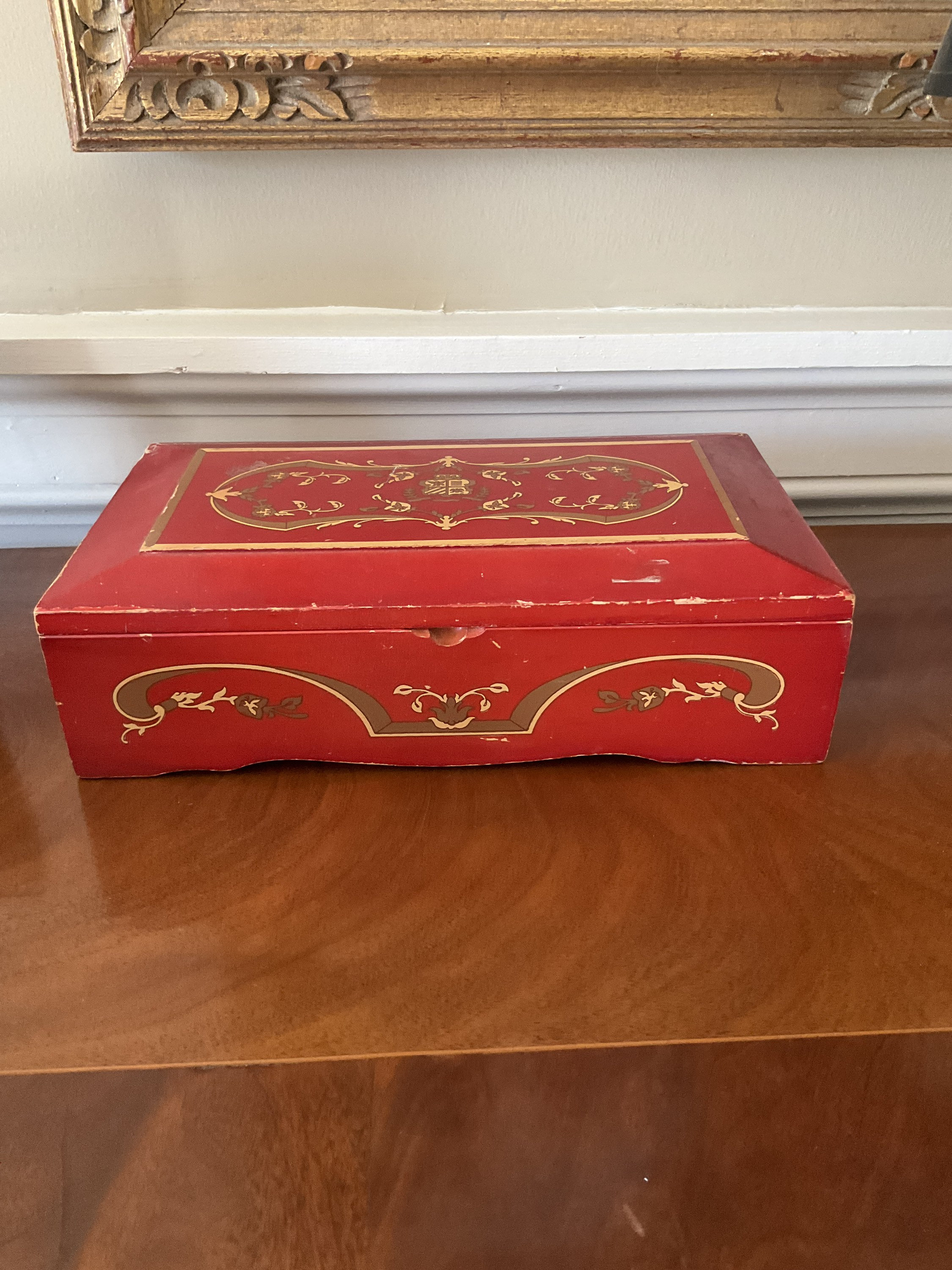 VINTAGE Princess Marcella Borghese Music Box/ Jewelry Box/ Red - Etsy