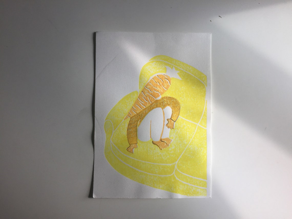 Woodcut Print / Mokuhanga & Pencil Drawing : Limited Edition 2 - Etsy