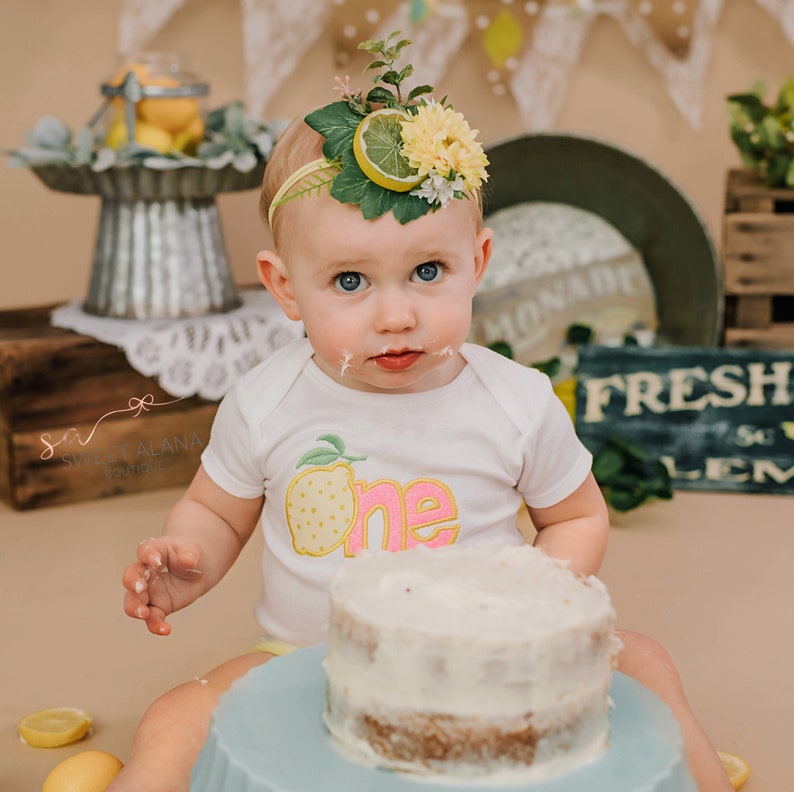 Lemon Headband Lemon Birthday Lemonade First Birthday Lemonade - Etsy
