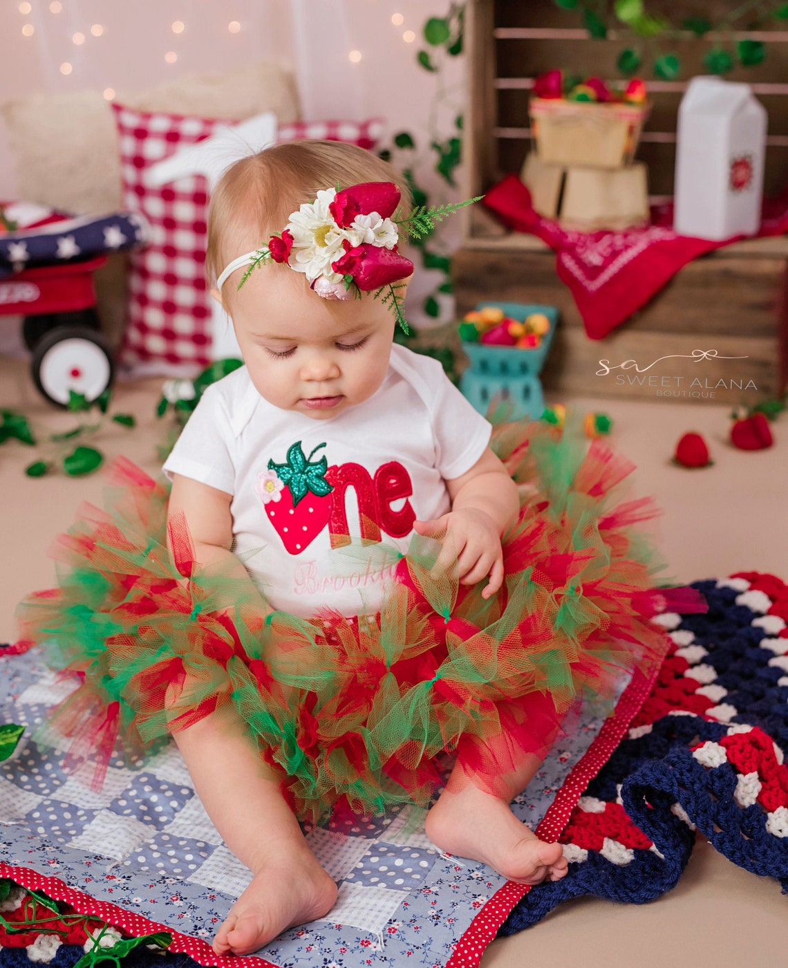 Strawberry Tutu Strawberry Birthday Strawberry First Birthday - Etsy