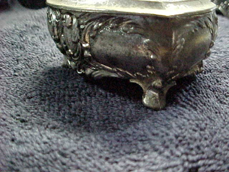 Metal Heart Shaped Trinket Box With Hinged Lid - Etsy