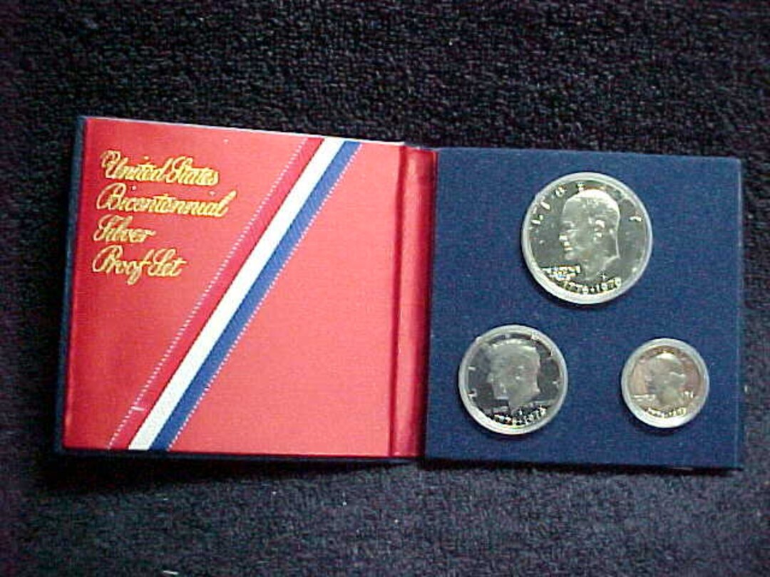 1976 S 3 Piece BICENTENNIAL SILVER PROOF Set - Etsy