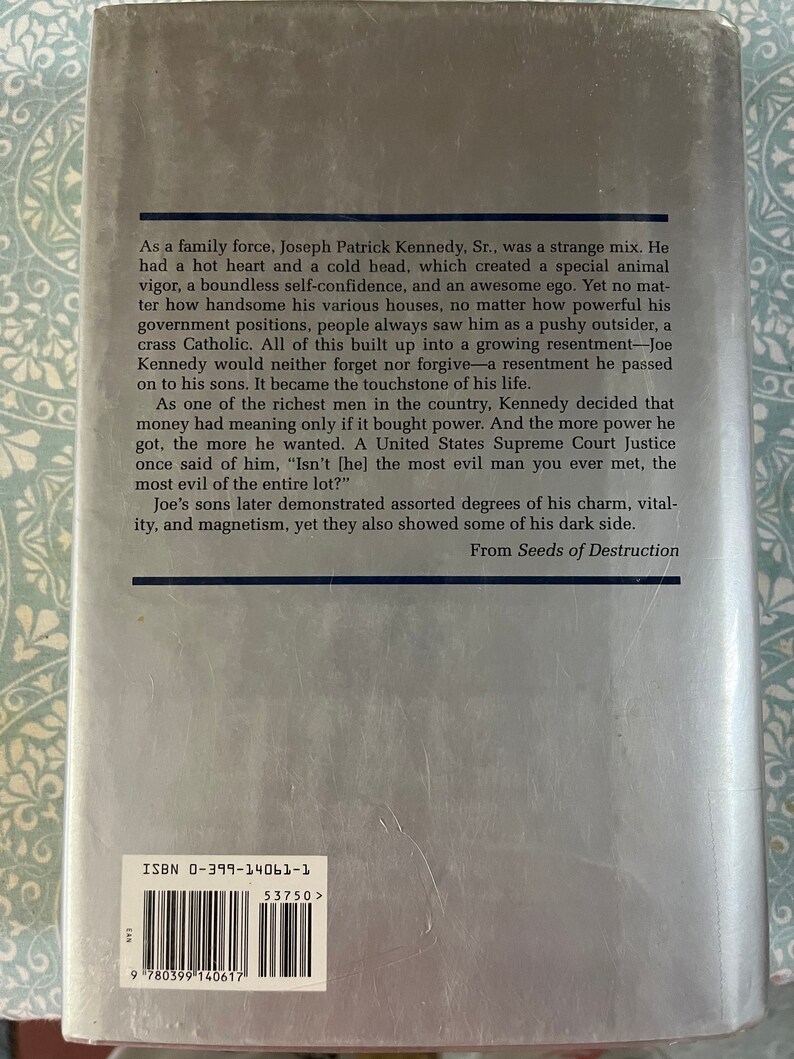 Seeds of Destruction Joe Kennedy and His Sons Ralph G Martin Book Jfk ...