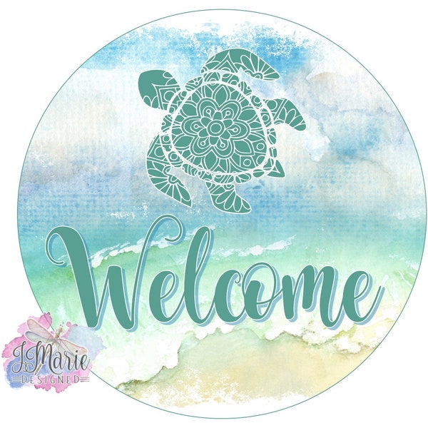 Beachy Welcome Sign - Etsy