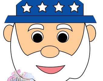 Uncle Sam Face - Etsy
