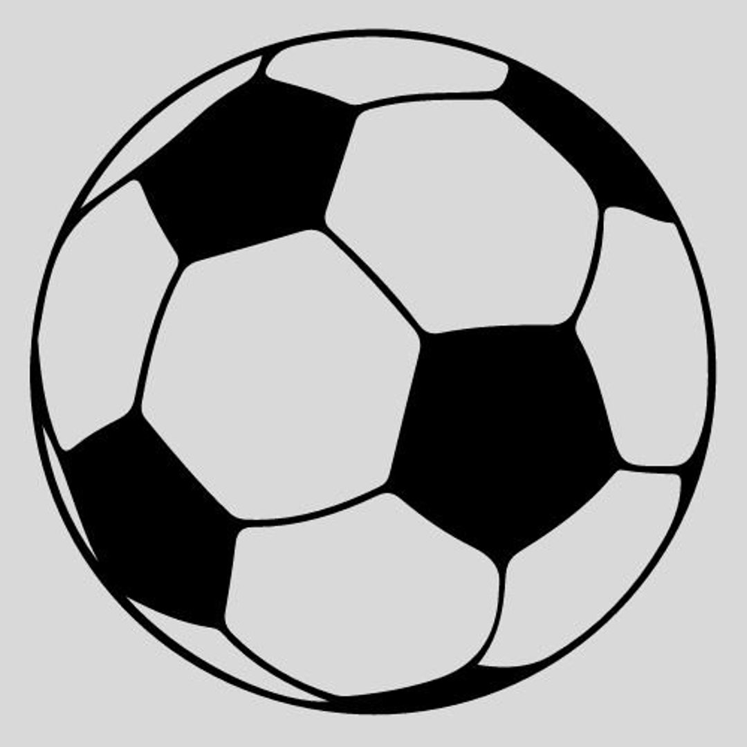 Soccer Ball Outline SVG Files Soccer Ball Cut Files Vector - Etsy Australia