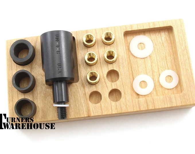 Bottle Stopper Lathe Chuck Mandrel 1" X 8 TPI Woodturning or Drill and ...