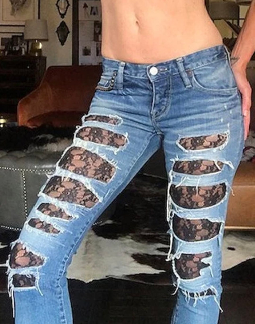 Preloved Hysteric Glamour Tokyo Thrashed Jeans - Etsy