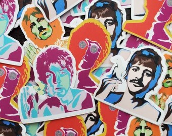Beatles Sticker Pack - Etsy