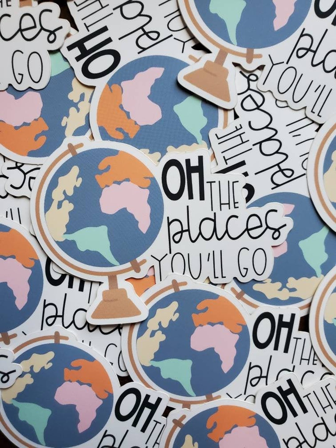 3 In. OH the Places You'll Go Dr. Seuss Teacher Sticker Matte Vinyl - Etsy