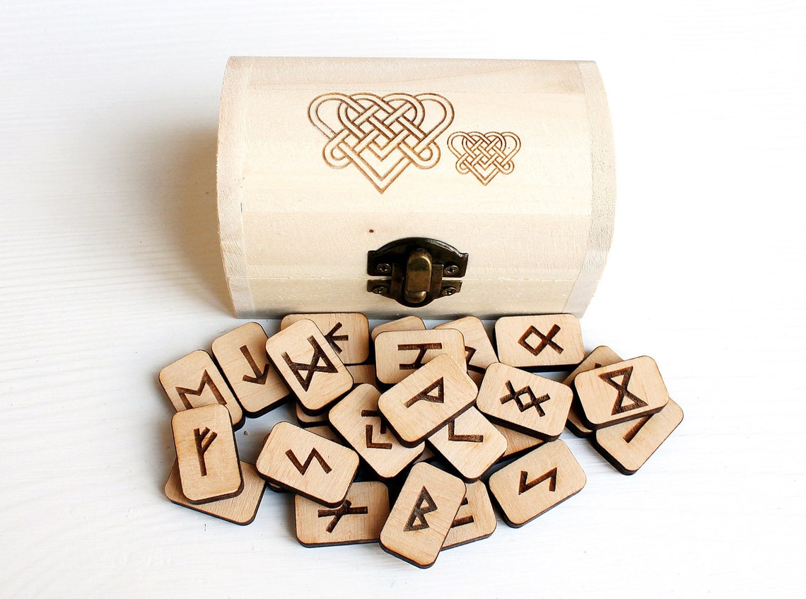 Elder Futhark Runes in a Box, Runes for Divination, Nordic Runes ...