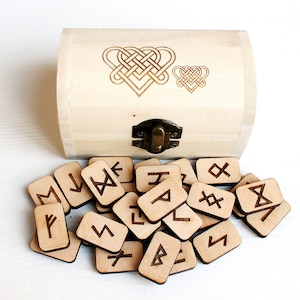 Elder Futhark Runes in a Box, Runes for Divination, Nordic Runes ...